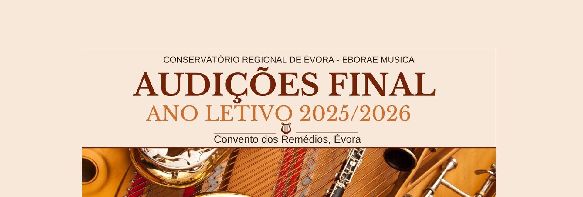 Audições Final de Ano Letivo 2025/2026 - Portal Institucional